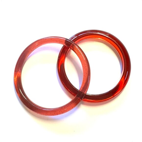Jewelry | Vintage Merlot Glass Ros Lucite Bangles Wine Country Pairings ...